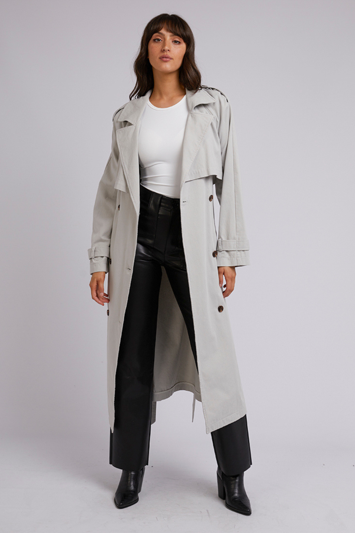 Eve Trench Coat - Grey – Chasingmax