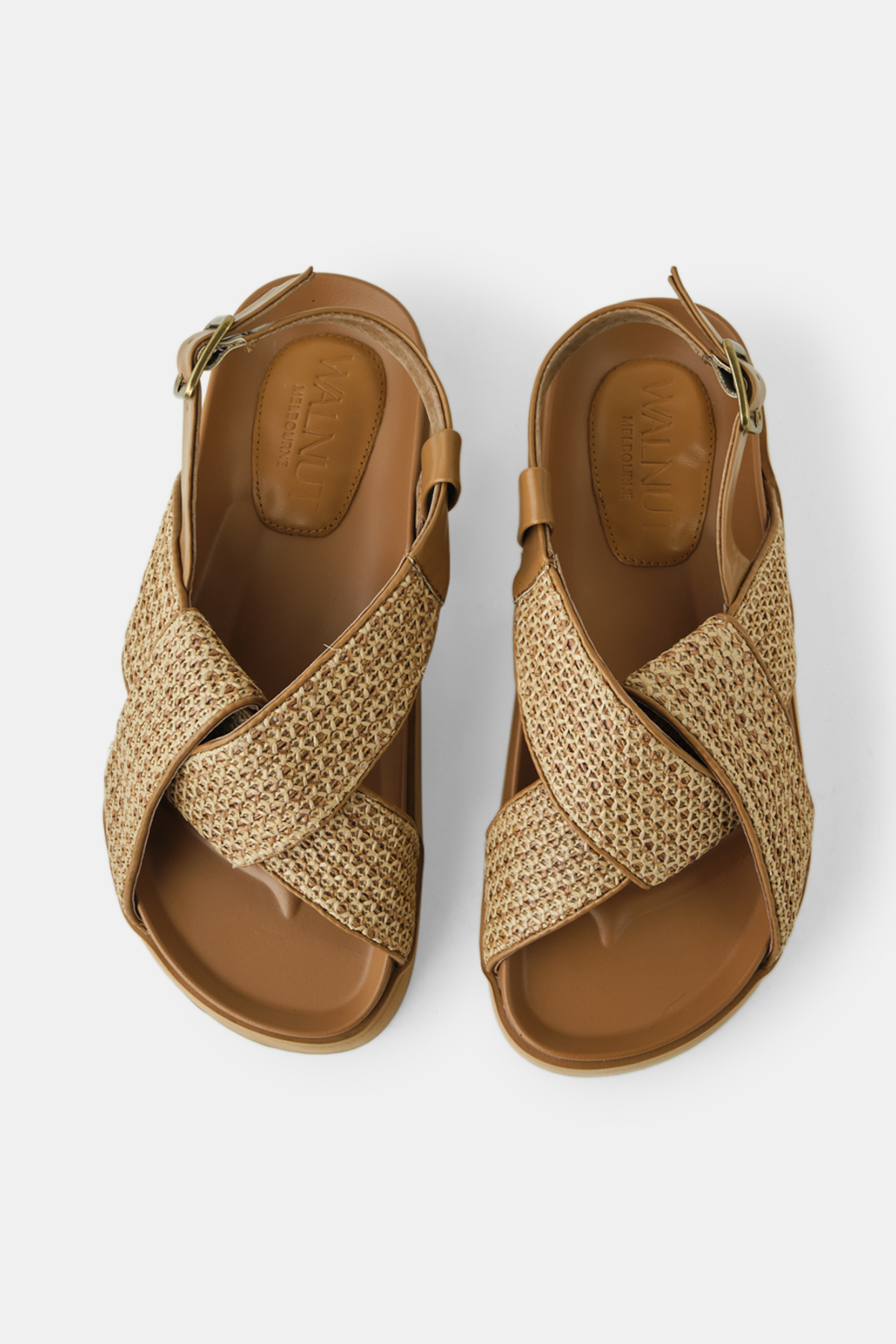 Mya Sandal - Tan Woven – Chasingmax